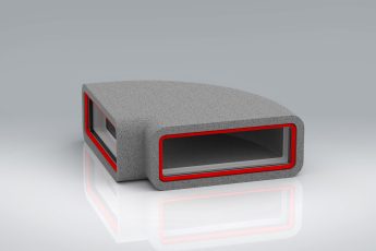 Thermal 204x60mm Rectangular Horizontal 90° Bend – Mouldstop Ltd