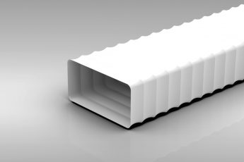 150mm x 70mm x 3mtr Rectangular PVC Flexible Hose – Mouldstop Ltd