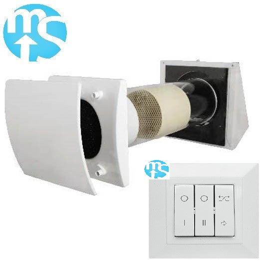 Elta Quantum 100HR (4") Single Room Heat Recovery with optional remote ...